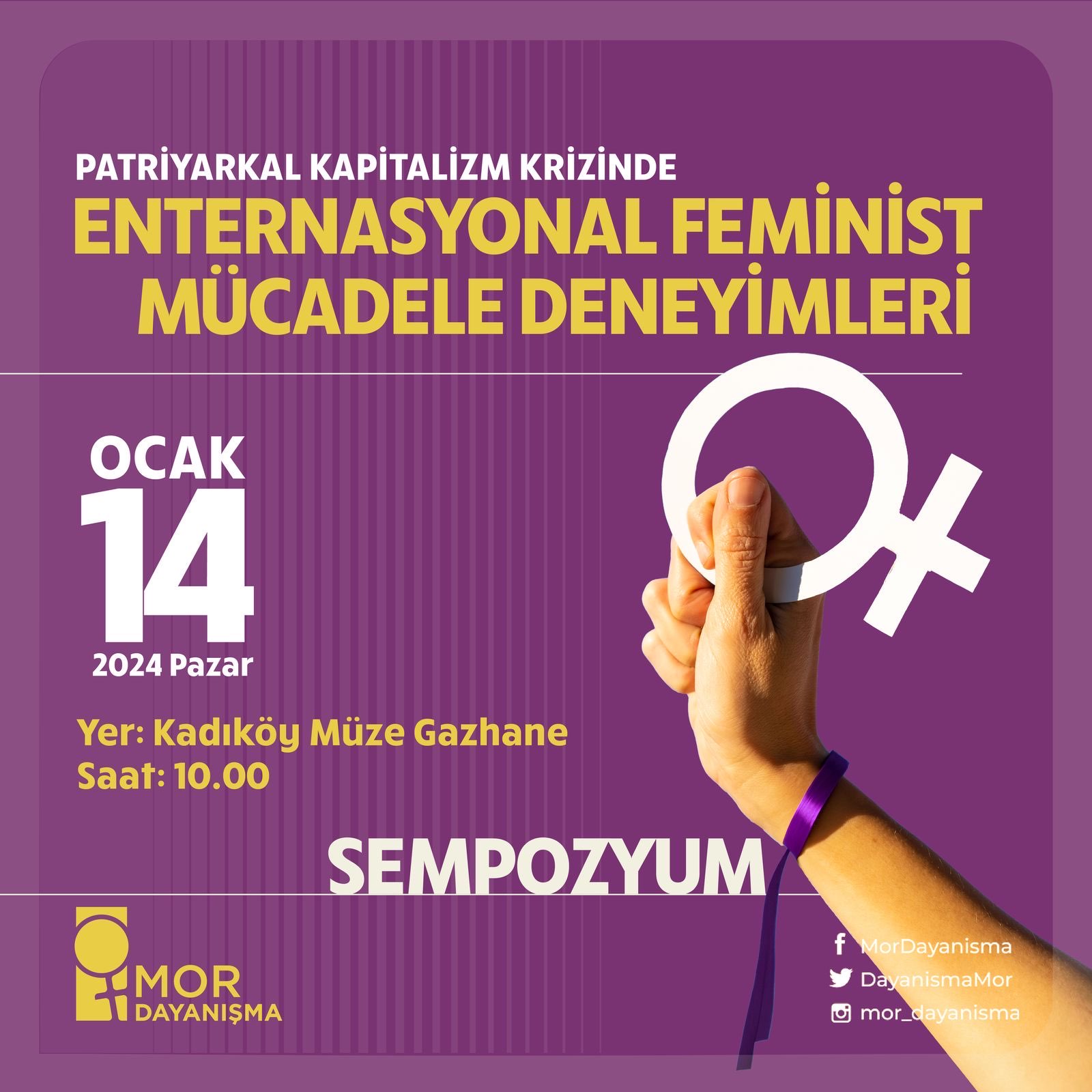 Mor Dayanışma’dan Sempozyum Çağrısı: Örgütlü Feminist Mücadele ...